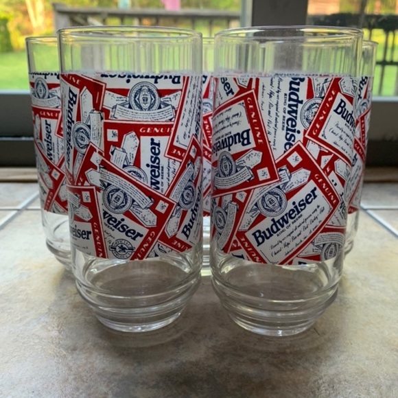 Budweiser | Dining | Budweiser Vintage 6 Oz Glasses | Poshmark